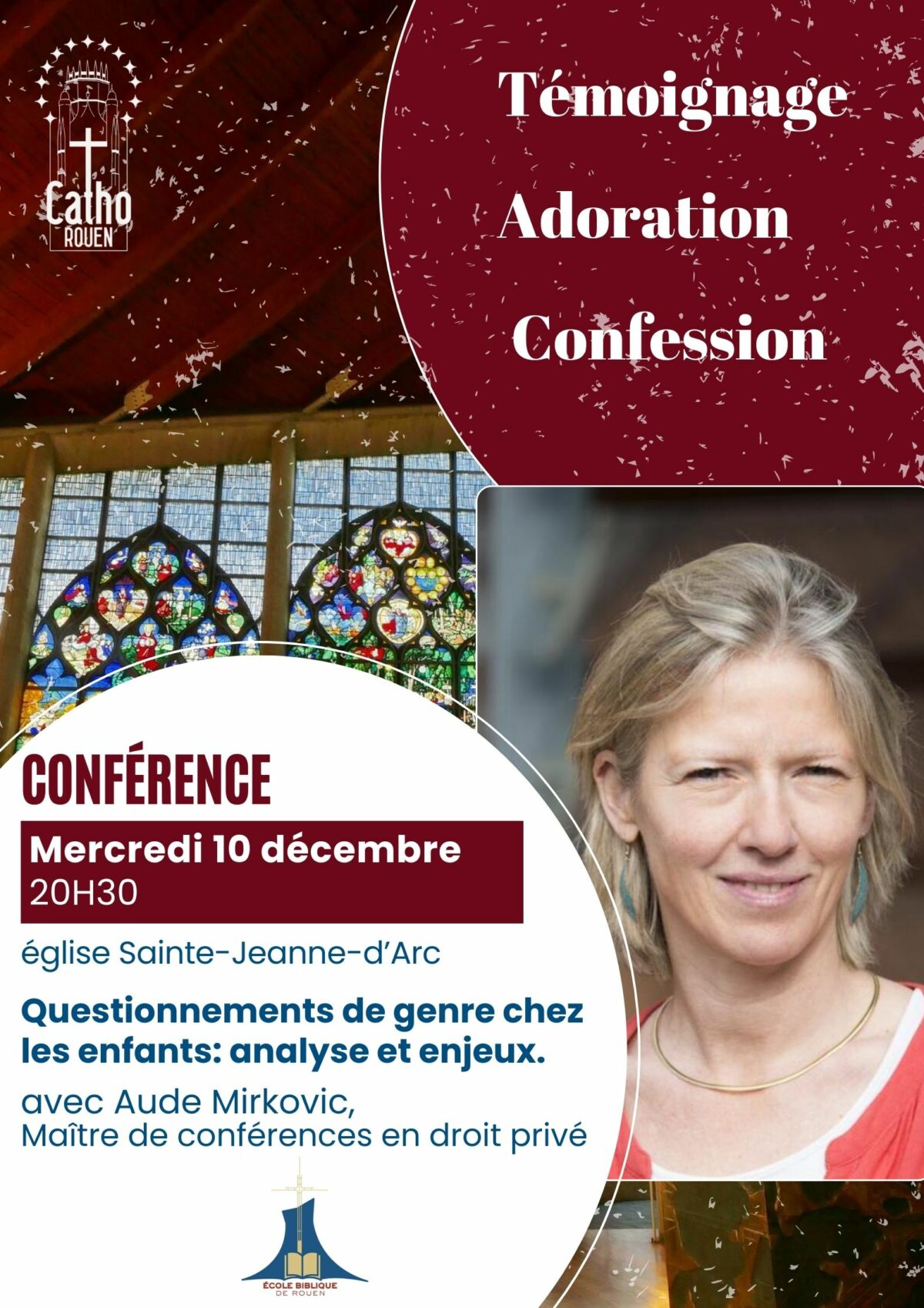 EBR du mercredi 10 décembre: Conférence donnée par Aude Mirkovic ...